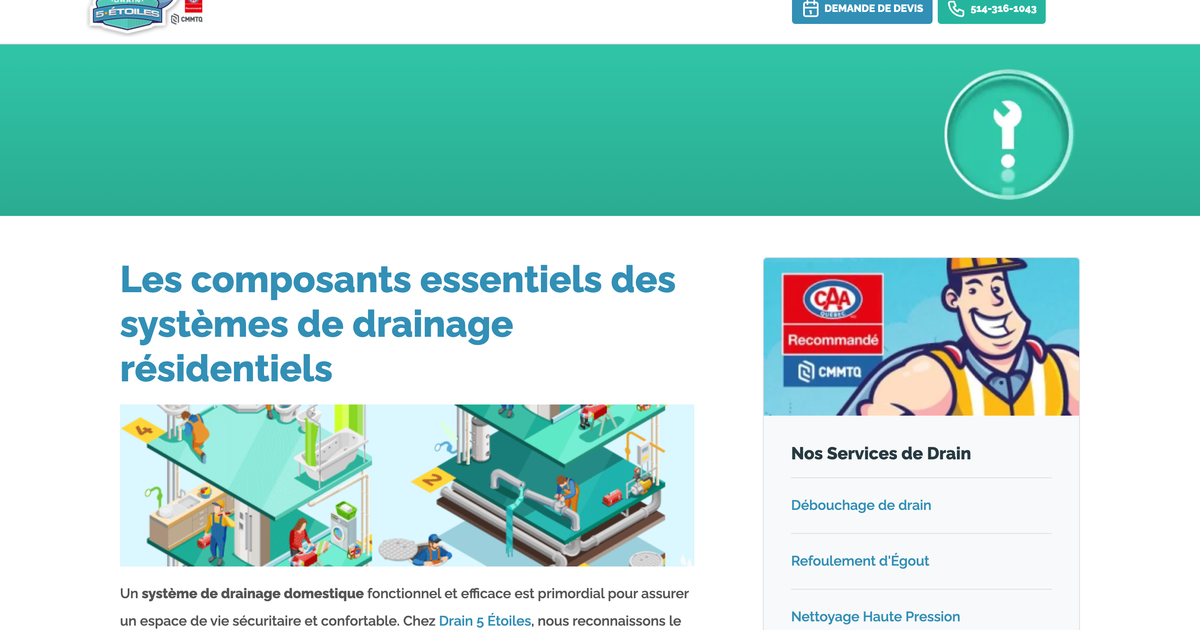 Les éléments essentiels des systèmes de drainage résidentiels | Drain 5 ...